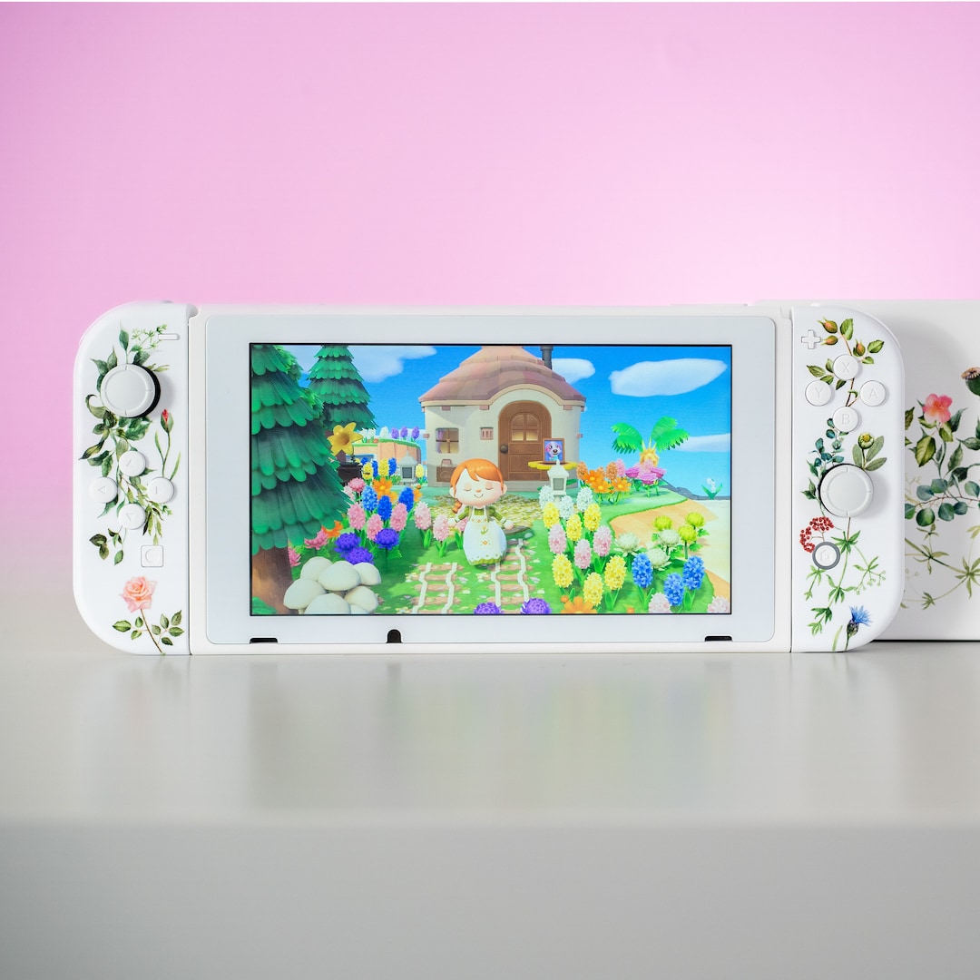 Customized Nintendo Switch Flowers Vines & Laurels Switch Mod - Premium Edition Floral Design - Etsy
