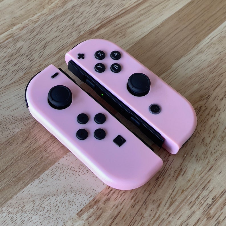 Custom Nintendo Switch Joy-Con Controllers Pink with Black | Etsy