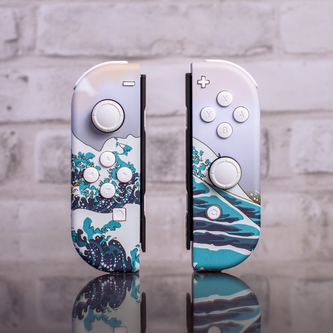 Custom Joy-con Controllers “the Great Wave off Kanagawa” Nintendo ...