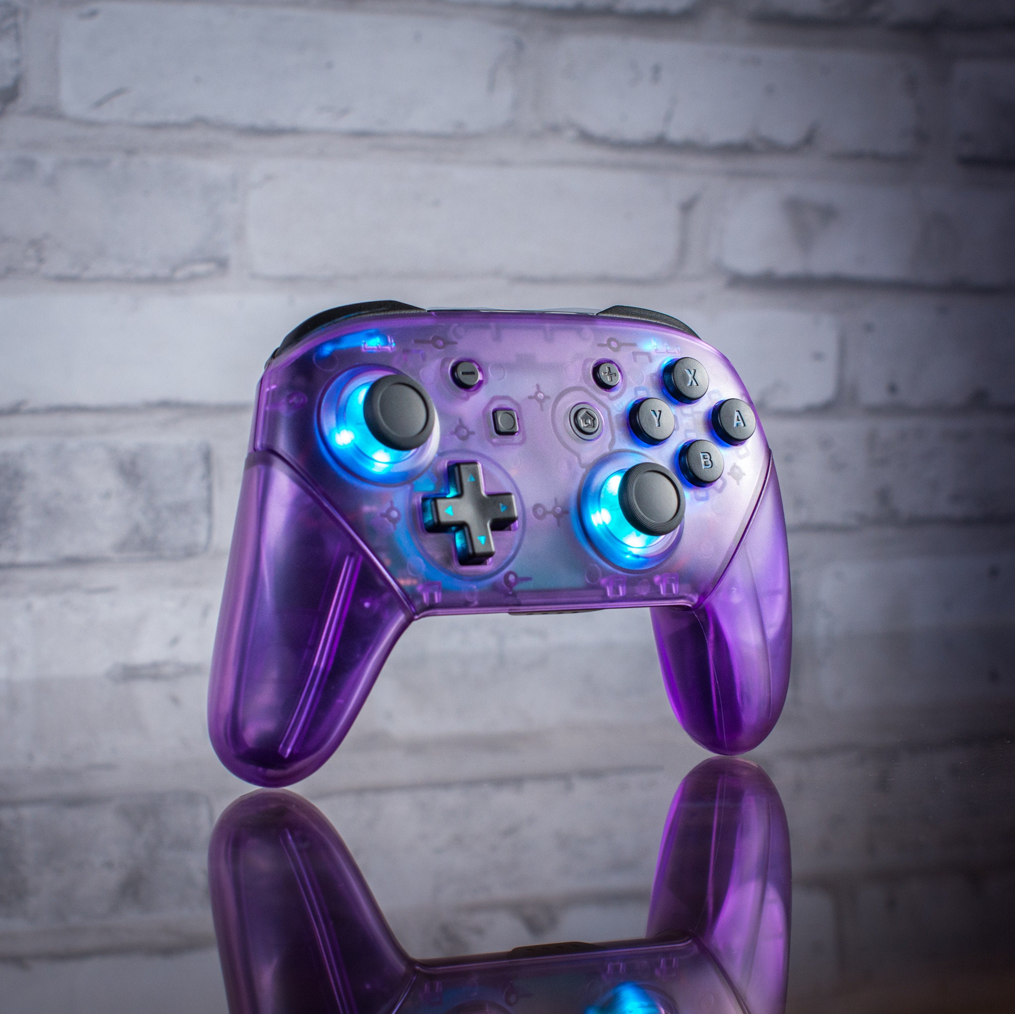 Atomic Purple Pro Controller LED Mod Customized Nintendo - Etsy