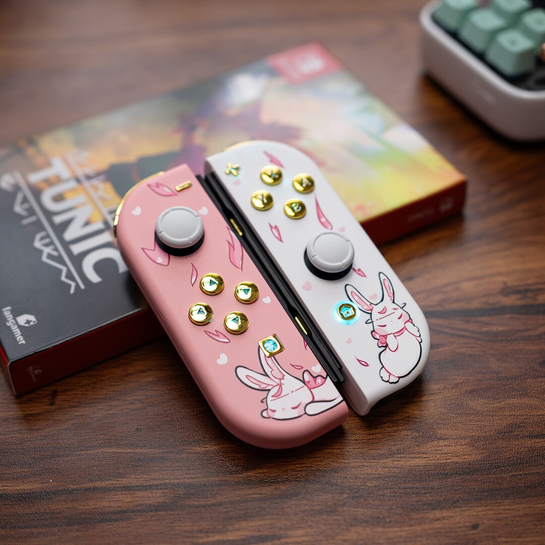 Sleepy Bunny LED Joy-cons by GTZ X Ilustrakarla Custom Nintendo Switch ...