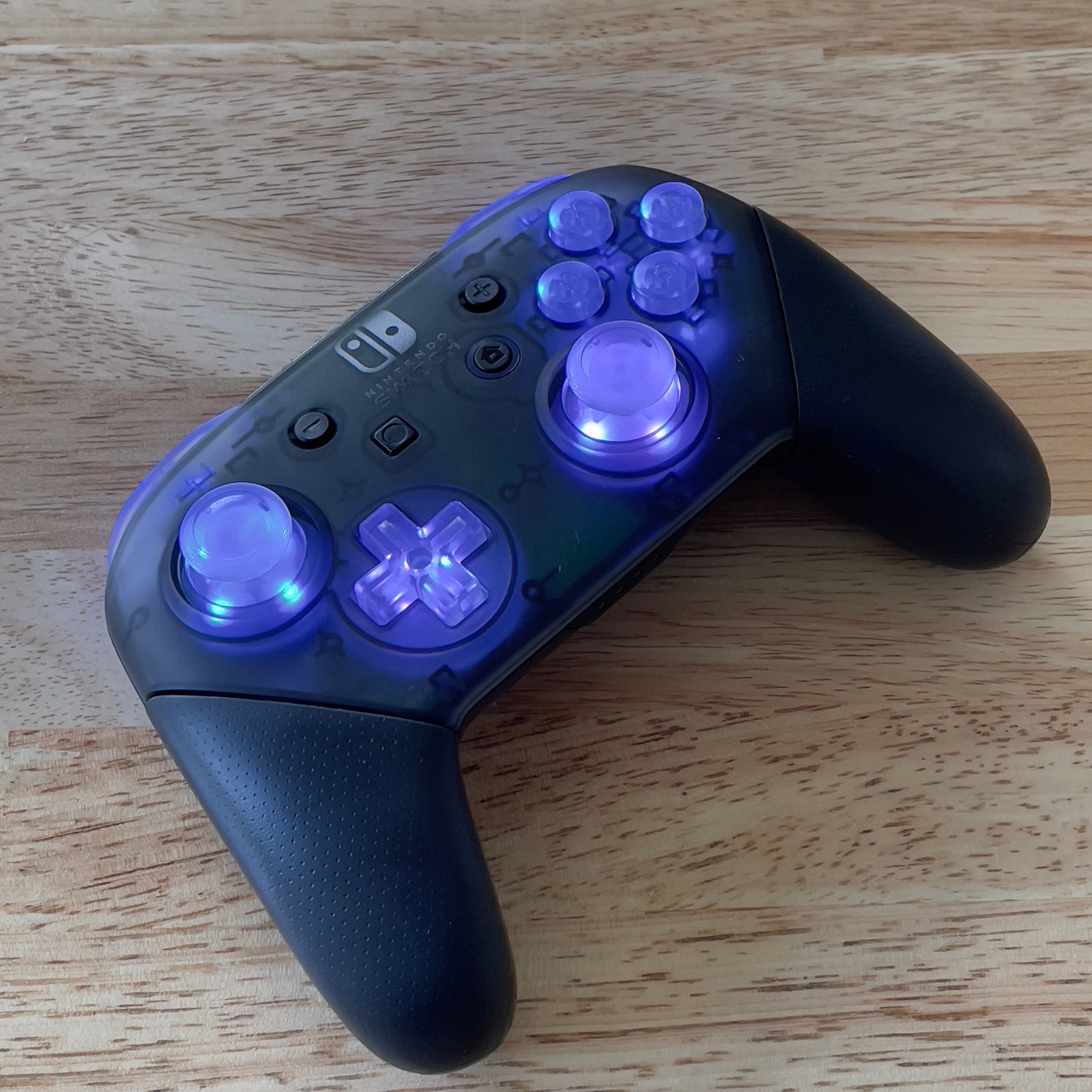 CUSTOM Pro Controller Nintendo SWITCH Black LED Mod Backlight - Etsy Canada
