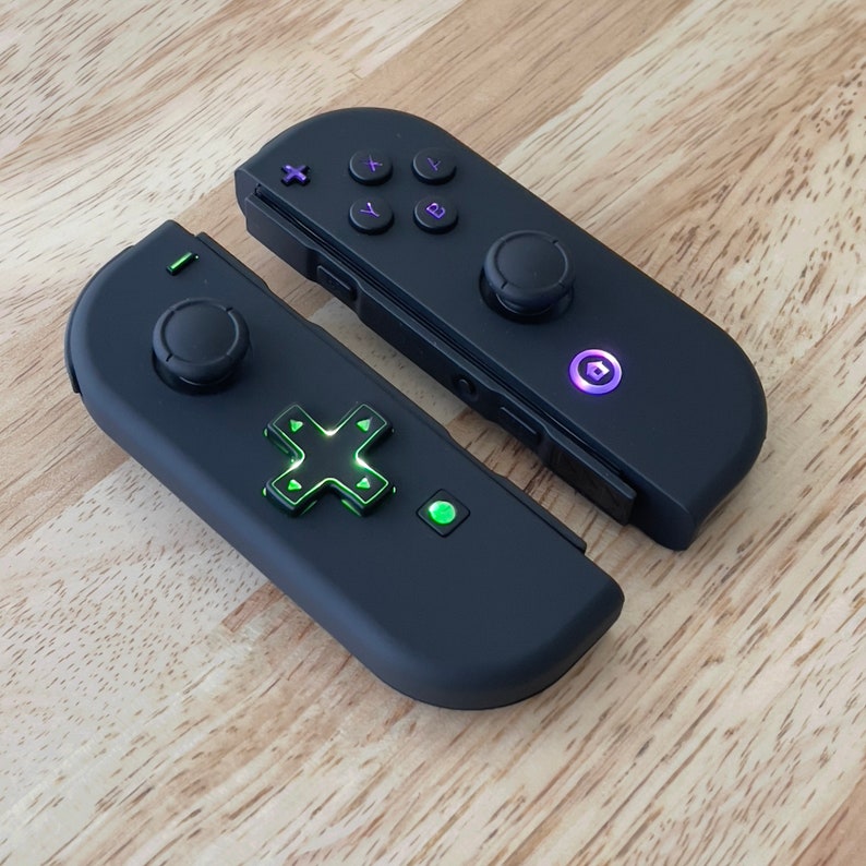Custom Nintendo Switch Joy-Con Controllers Black LED MOD with | Etsy Custom Nintendo Switch Joy-Con Controllers Black LED MOD with | Etsy