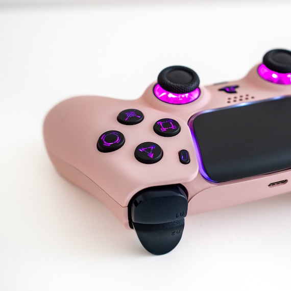 Pink PS5 Controller LED Mod With Backlit Buttons Custom Sony Wireless Gaming Controller Etsy