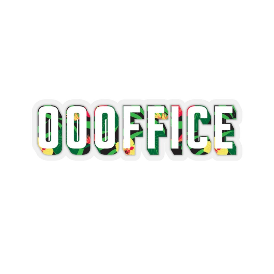 Out of Office Graphic Kiss-cut Stickers - Etsy