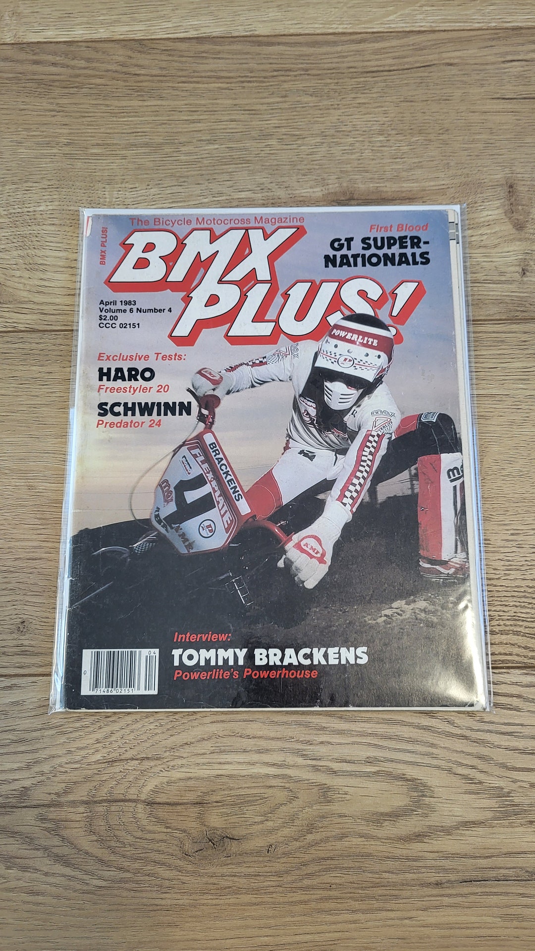 Bmx Plus April. 1983 Vintage Bmx Magazine Tommy Brackens - Etsy