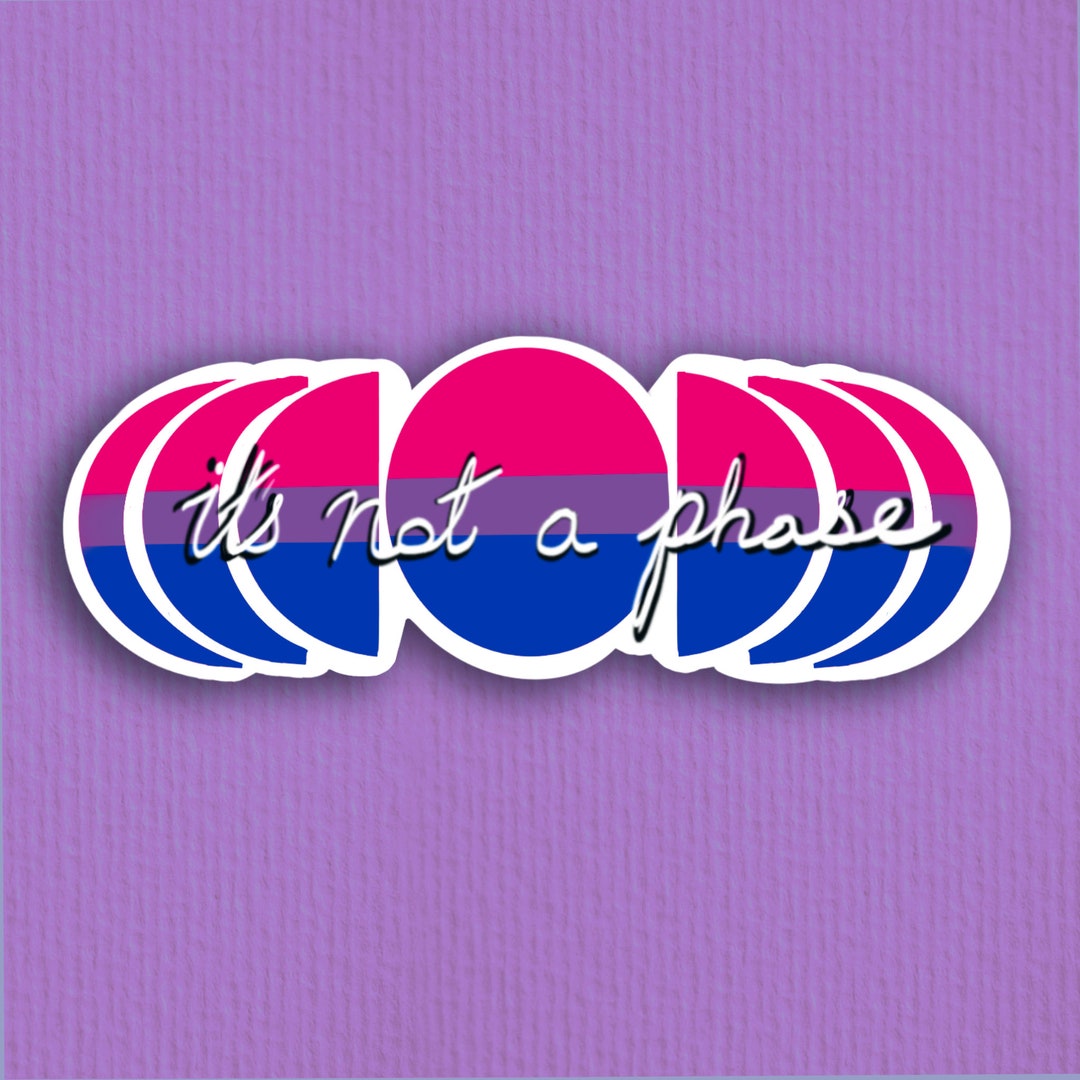 It's Not A Phase Bi Pride Sticker (weatherproof) - Etsy