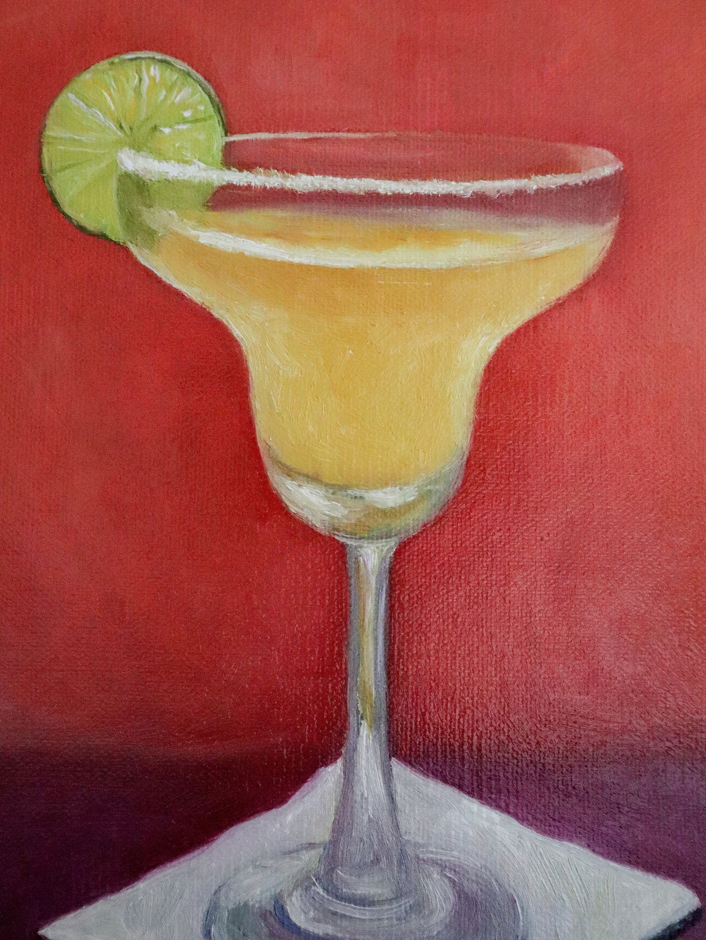 Margarita Oil Painting on Canvas - Etsy Margarita Oil Painting on Canvas - Etsy