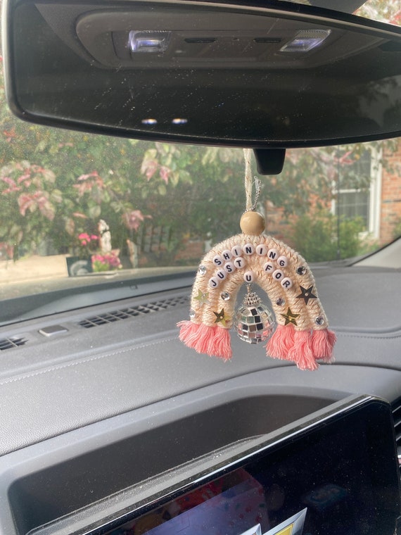 Taylor Swift Shining Just for You Rainbow Car Charm Rear View Mirror Charm Car Decor Car Charm Rainbow Car Charm Etsy