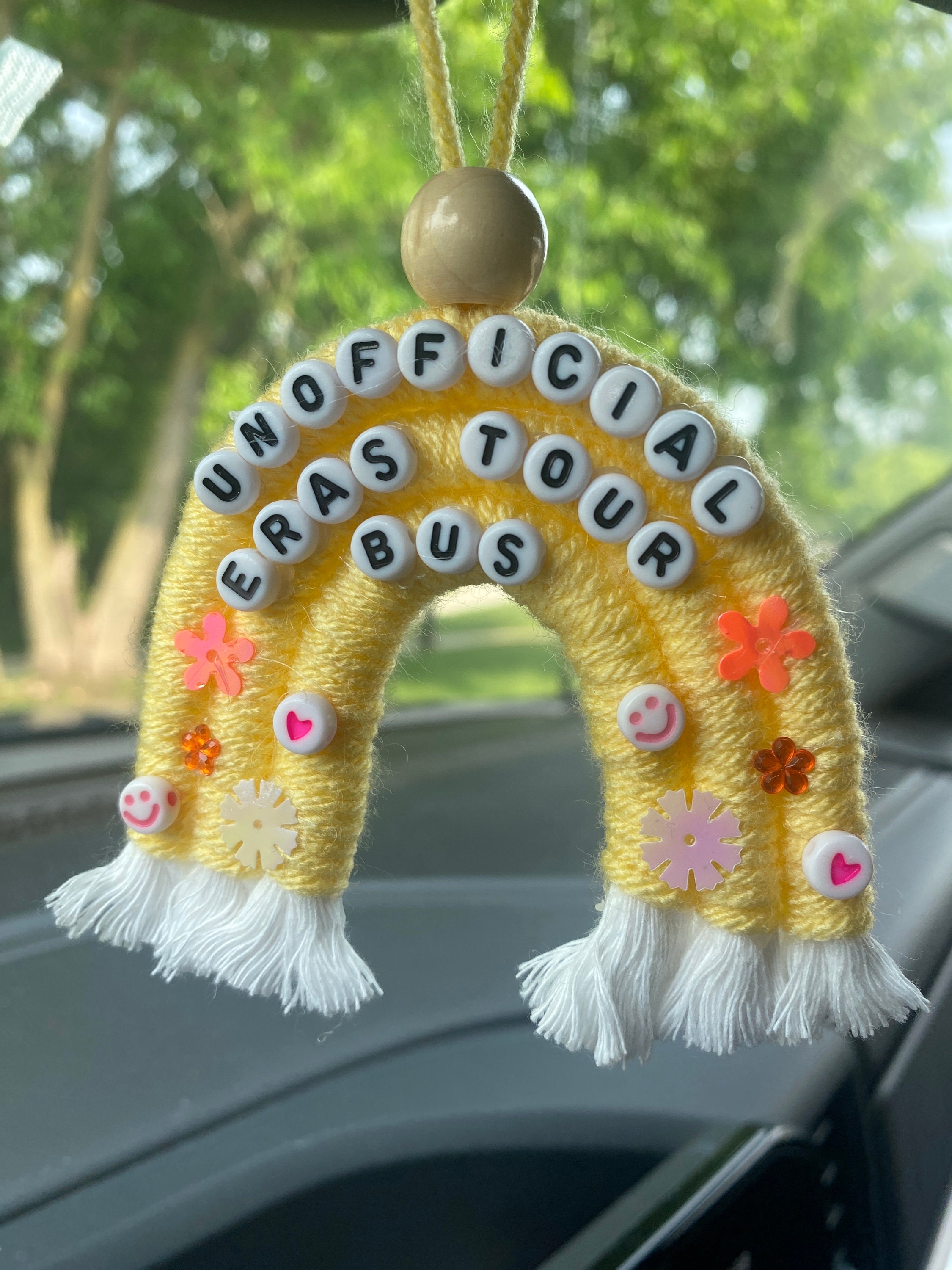 Unofficial Eras Tour Bus Rainbow Car Charm | Taylor Swift Rear View ...