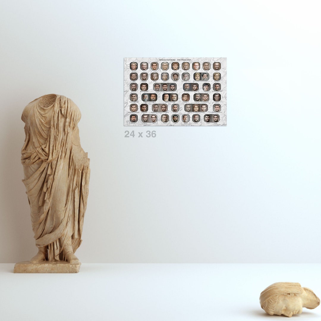 Print 24x36in Roman Emperors the Principate - Etsy
