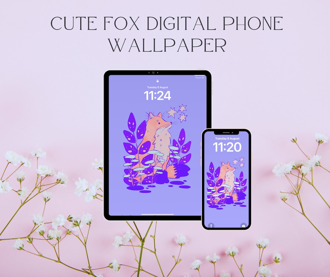 Cute Fox Phone Wallpaper Cute Fox Pastel Phone Wallpaper iPhone ...