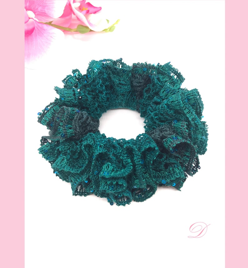 Handmade Crocheted Scrunchie, Unique Hair Accessories, Designed by ...