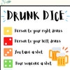 Drunk Dice & Drunk Rules Bundle Printable Party Games Virtual Drinking ...