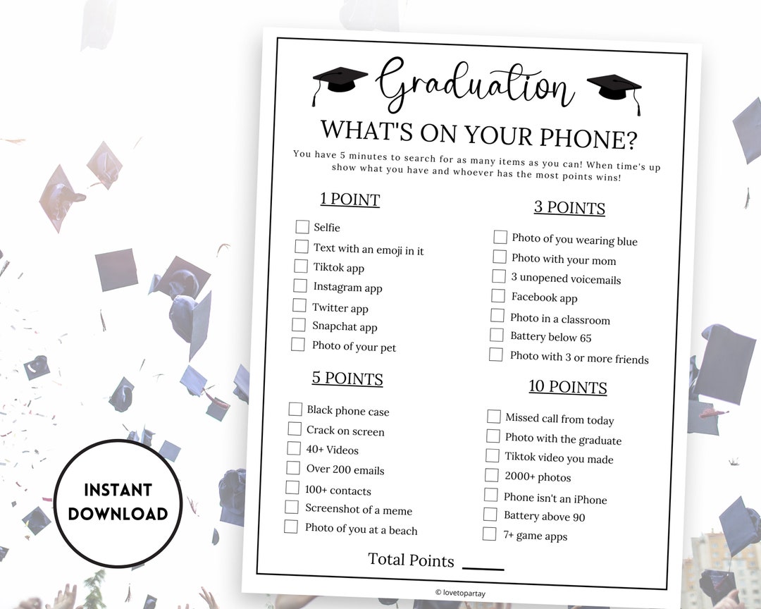 Graduation Party Game, Graduation Games, Graduation Party Icebreakers ...