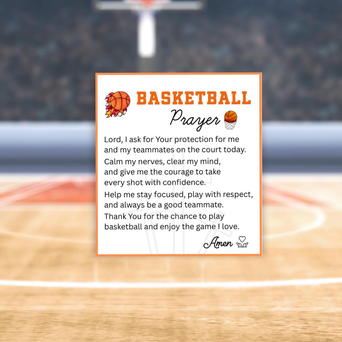 Basketball Player Prayer Cards - Etsy