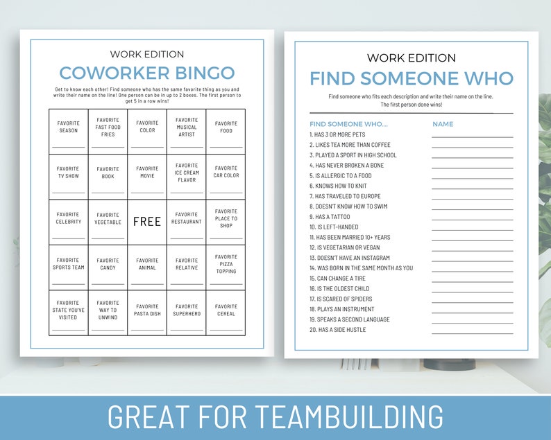 Office Party Games Bundle Work Party Games Team Building - Etsy