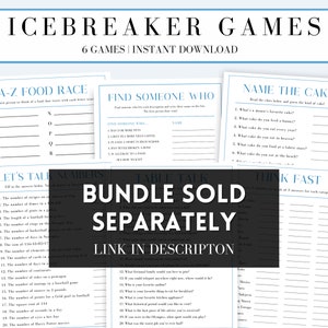 Find Someone Who Game, Icebreaker Game, Conversation Party Game, Group ...