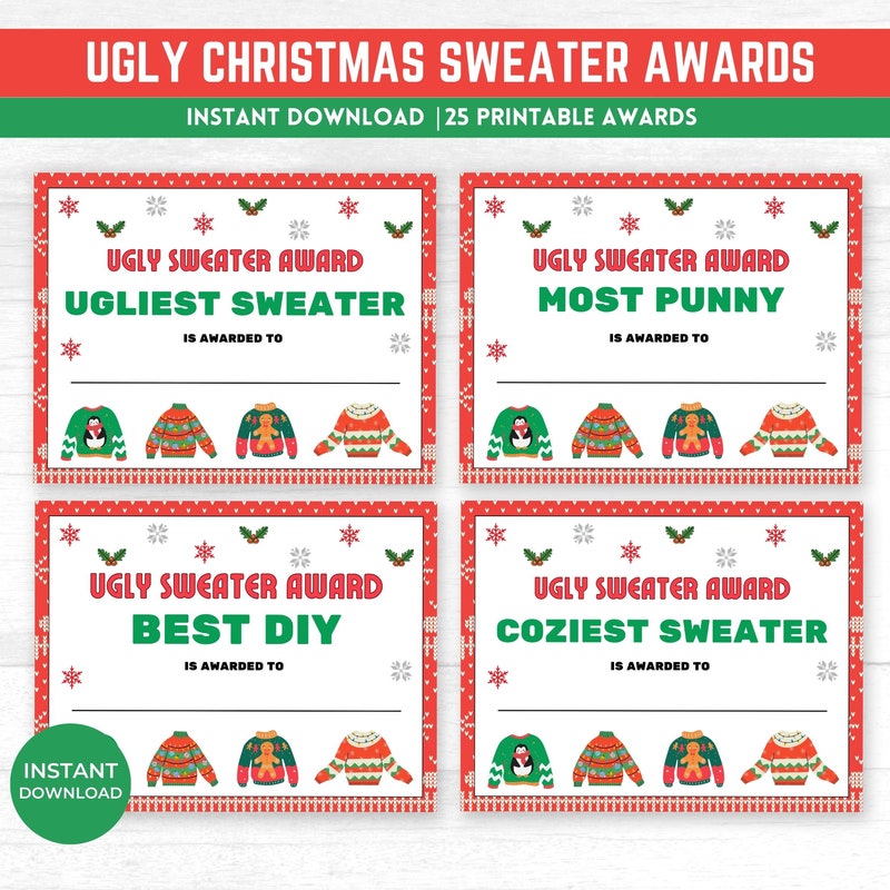 Ugly Sweater Awards - Etsy