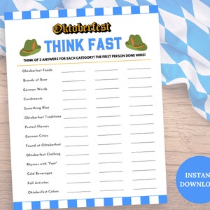 Oktoberfest Games Printable, Oktoberfest Party Game, Adult Oktoberfest ...