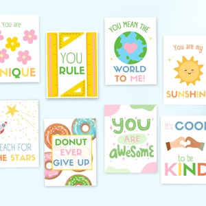 Lunchbox Notes for Kids, Positive Lunchbox Notes, Positive Affirmation ...