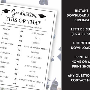 Graduation Party Games, Graduation Games Printable, Fun Graduation ...