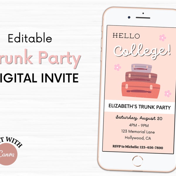 Trunk Party Electronic Invitation - Etsy