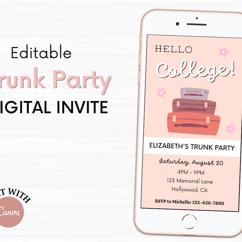 Trunk Party Electronic Invitation - Etsy