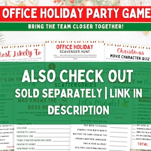 Christmas Icebreakers, Christmas Games for Adults, Holiday Party Games ...