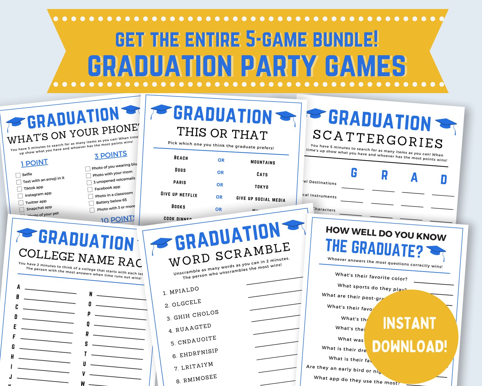 How Well Do You Know the Graduate Game Graduation Party Game - Etsy