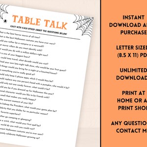 Halloween Icebreaker Questions, Halloween Conversation Starters ...