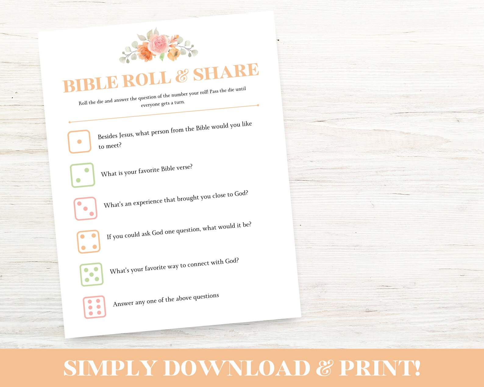 Church Icebreaker Game, Church Game for Group, Bible Conversation ...