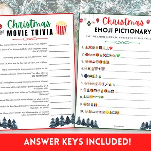 Christmas Trivia Game Bundle, Christmas Party Games, Christmas Games ...