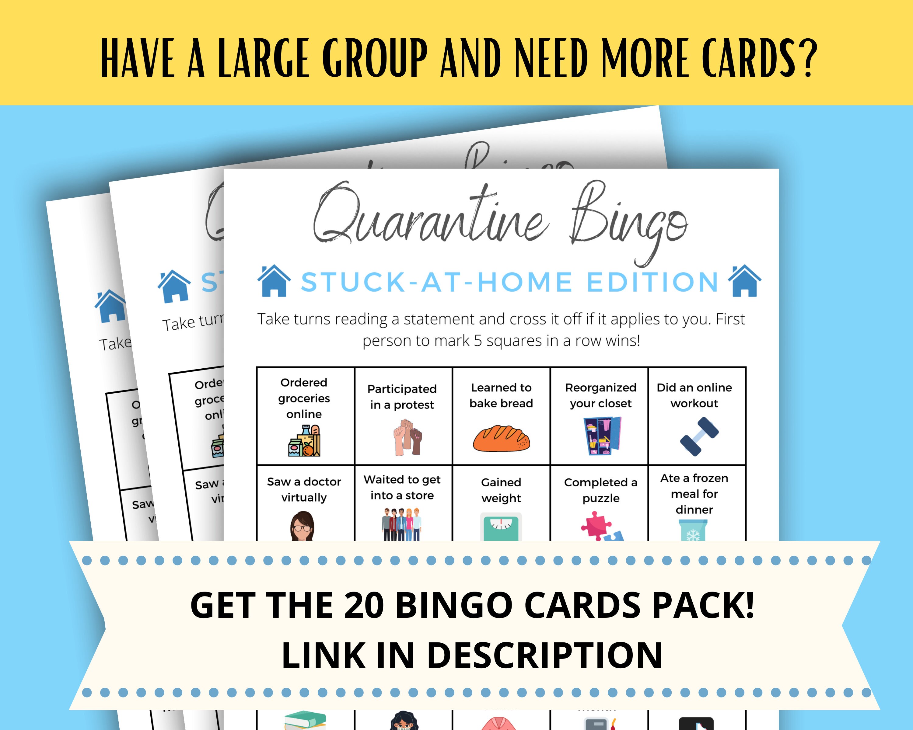 Quarantine Bingo Quarantine Game for Adults Quarantine - Etsy Canada