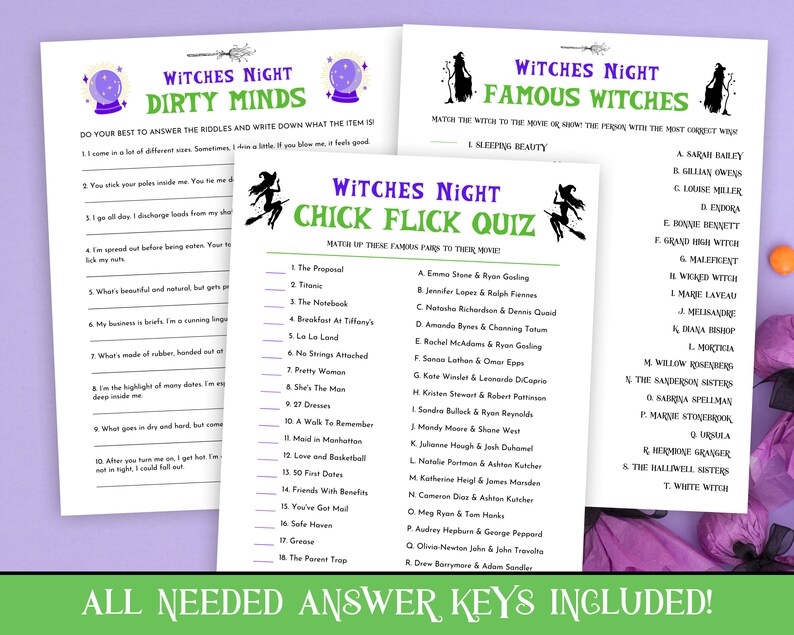 Halloween Girls Night Out Games, Girls Night in Games, Fun Halloween ...