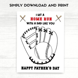 Baseball Father's Day Handprint Art Craft, DIY Keepsake Craft Baby ...