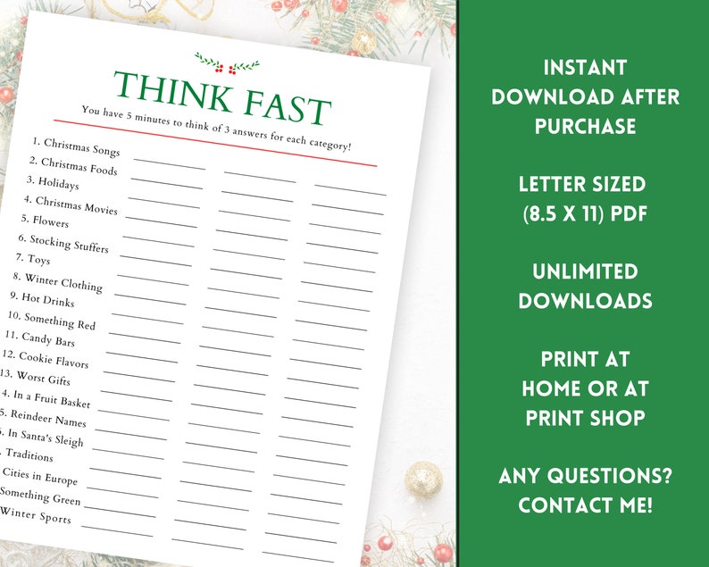 Christmas Icebreakers, Christmas Games for Adults, Holiday Party Games ...