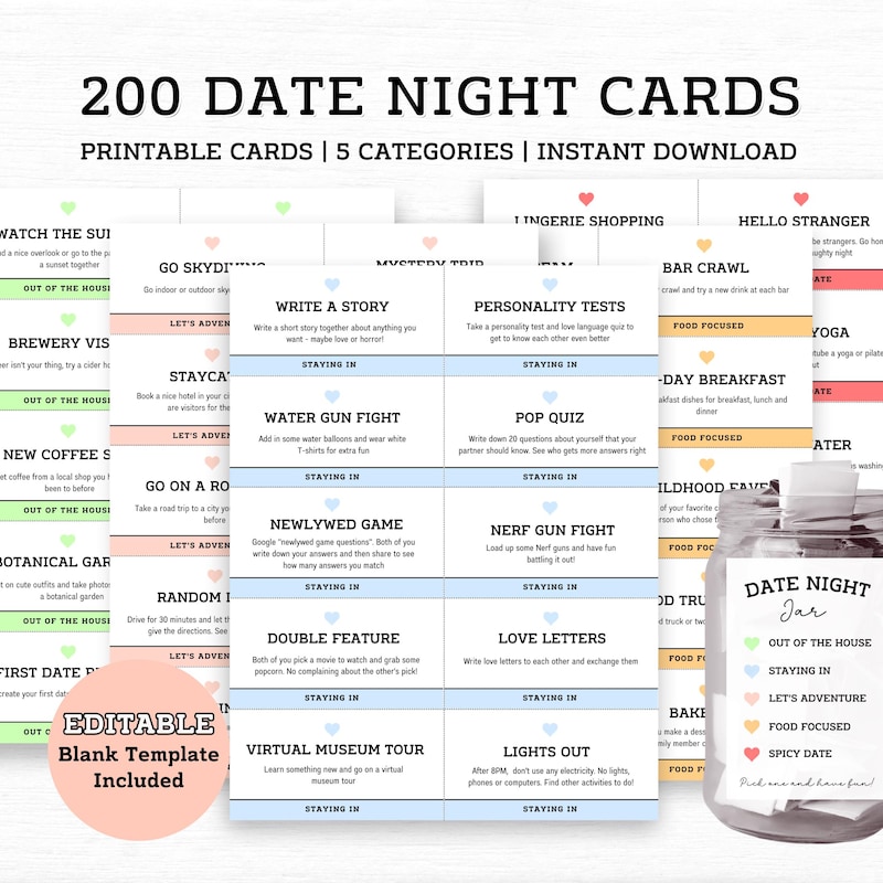 Date Night Printable - Etsy