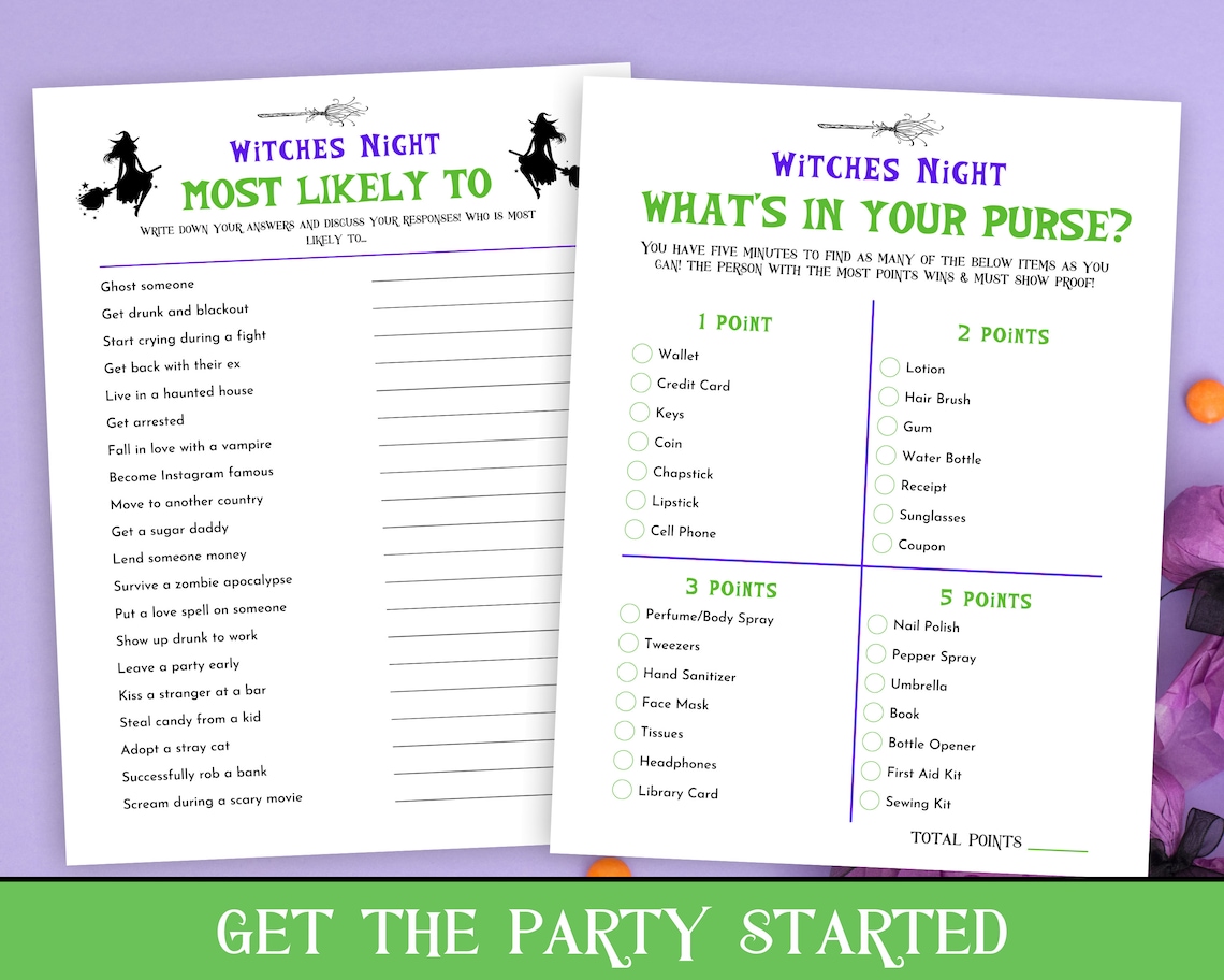 Halloween Girls Night Out Games, Girls Night in Games, Fun Halloween ...