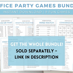Office Party Game, Work Party Games, Team Meeting Games, Work Happy ...
