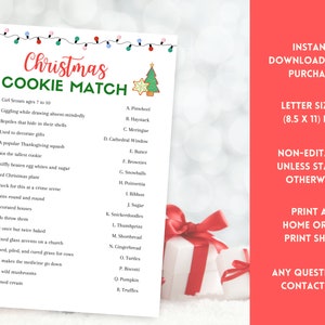 Christmas Cookie Game, Christmas Game for Adults, Fun Christmas Game ...