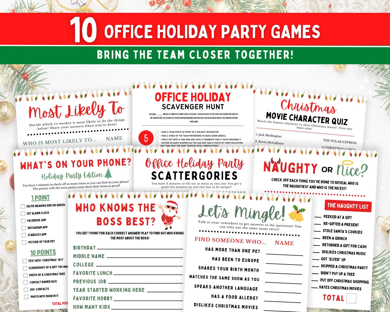 Office Holiday Party Games, Office Christmas Party Games, Office ...