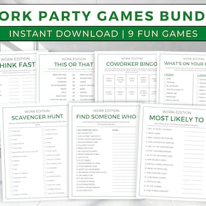 Office Party Games, Work Party Games, Team Building Games, Work Retreat ...