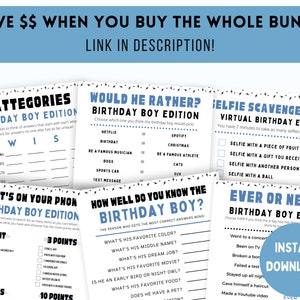 Birthday Games for Kids, Boy Birthday Games, Teenager Birthday Games ...