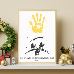 Christian Christmas Handprint Art, Christmas Nativity Handprint Art ...