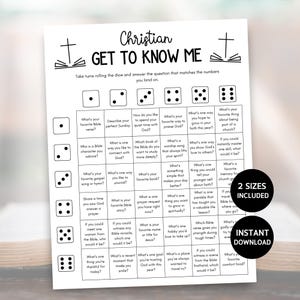 Christian Get to Know Me Game, Church Icebreaker Game, Fellowship Game ...