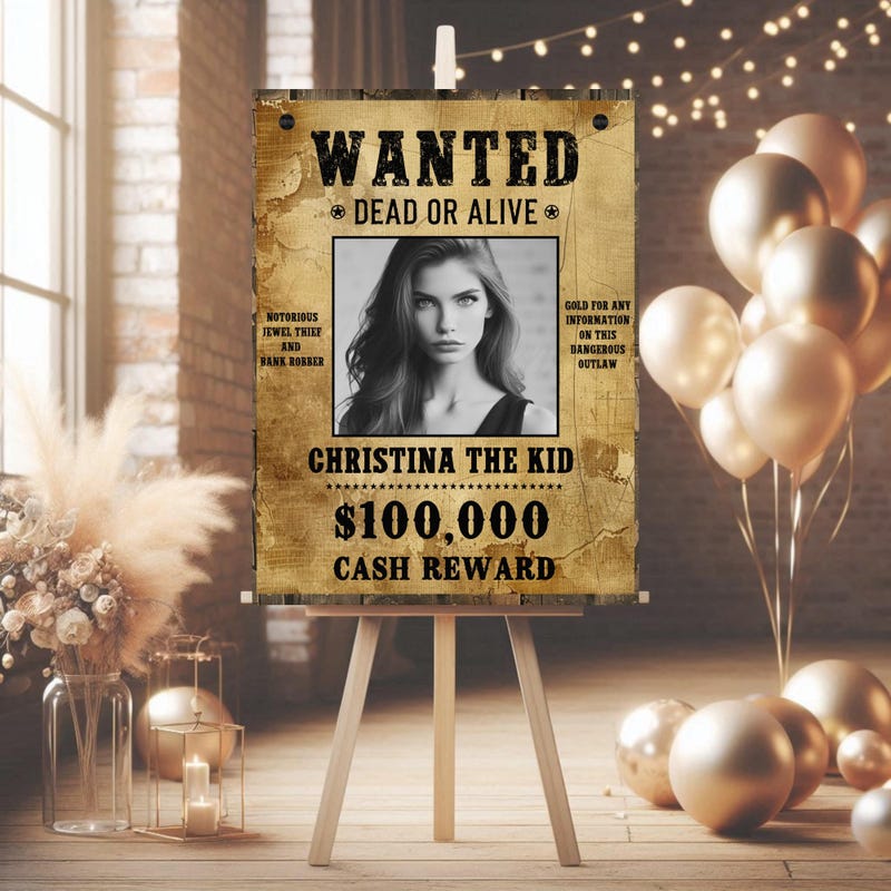 Wanted Poster - Etsy