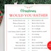 Christmas Would You Rather Game, Christmas Game Printable, Holiday ...