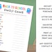 Back to School Game Printable, Classroom Games, Classroom Icebreakers ...