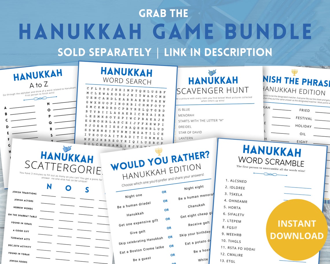 Christmas Games Bundle, Printable Christmas Party Games, Christmas ...